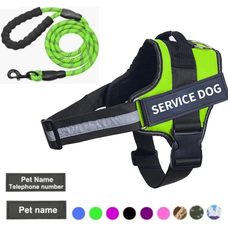 Custom-Dog-Harness-Reflective-and-Breathable-Adjustable-Tank-Top-Free ...
