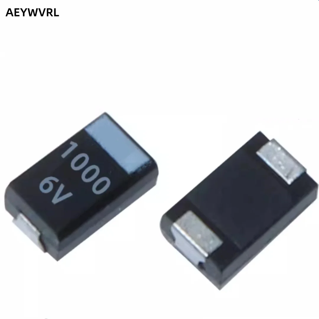 50PCS Tantalum capacitors 6.3V 1000UF E-type 7343 1000UF 6.3V screen ...