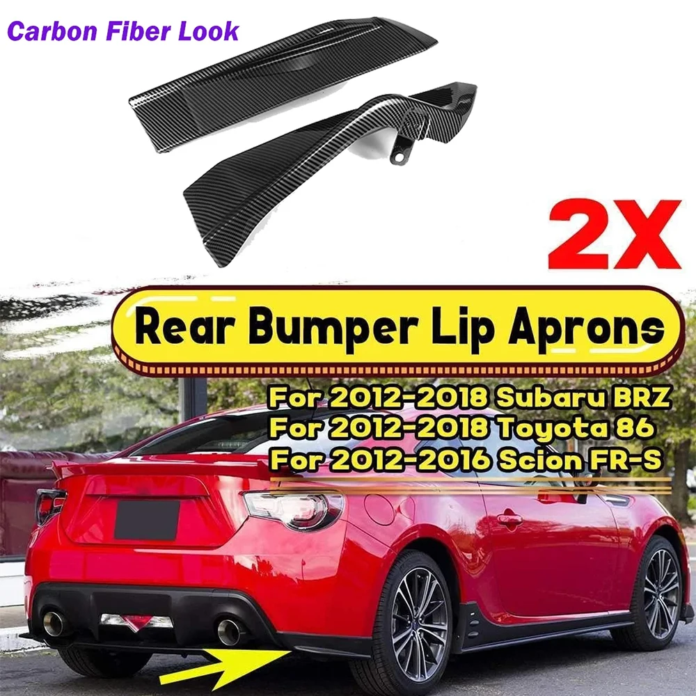 TS-Style-Car-Rear-Bumper-Splitters-Lip-Diffuser-Aprons-Side-Guard ...