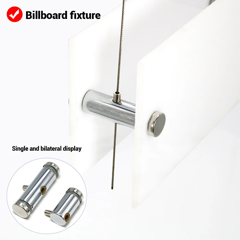 2pcs-Billboard-Clamp-Glass-Wood-Board-Hanging-Code-Unilateral-Bilateral ...