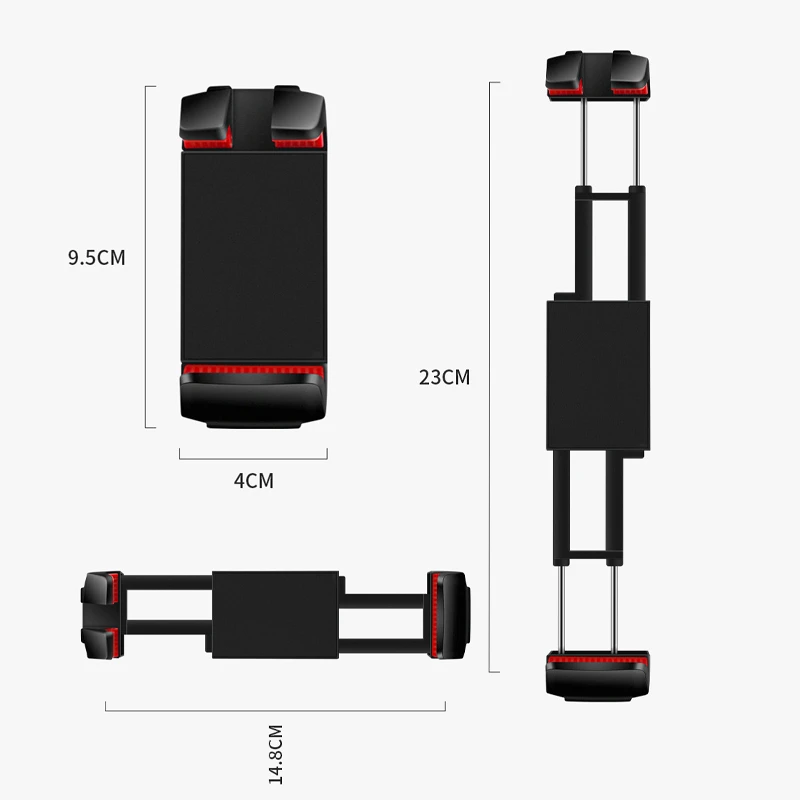 Large Clip Mount Mobile Broadcast Fixed Base Tripod Tablet Clip ...
