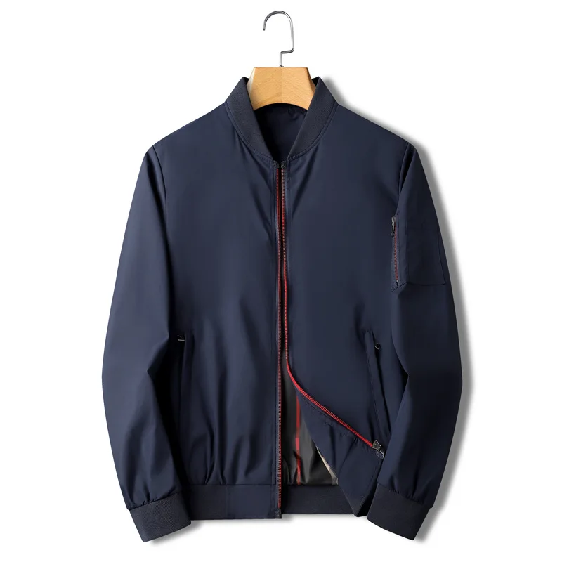 Jacket-Men-s-Baseball-Uniform-Red-Zipper-Fashion-Wrinkle-Resistant ...