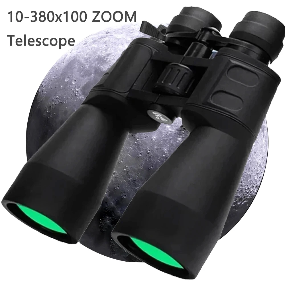 10-380x100 Powerful Binoculars Long Range Telescope Zoom HD BAK4 High ...