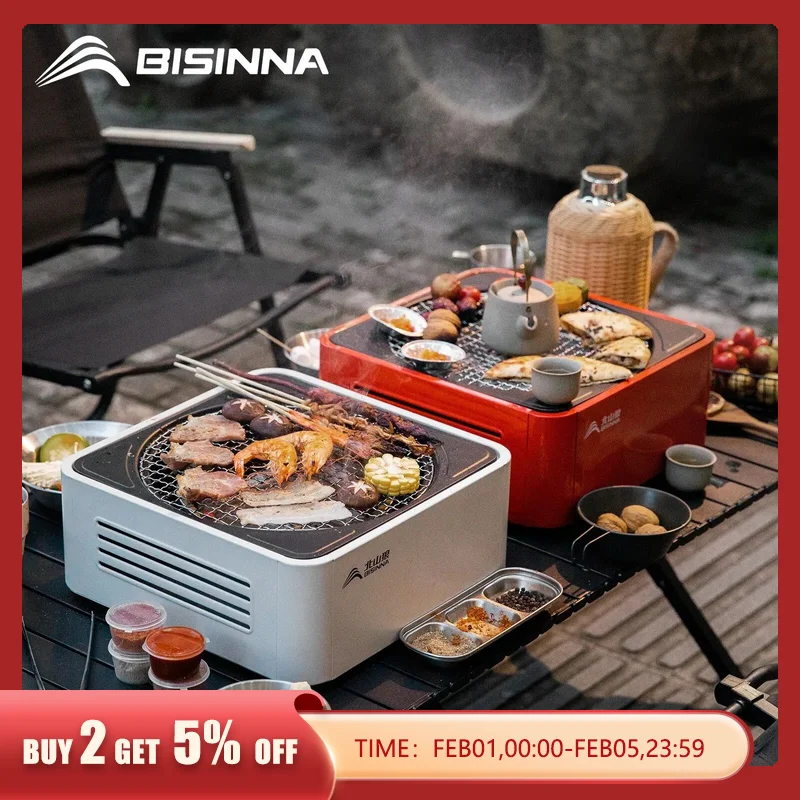 BISINNA-Multifunctional-Charcoal-BBQ-Stove-Portable-Camping-Split ...