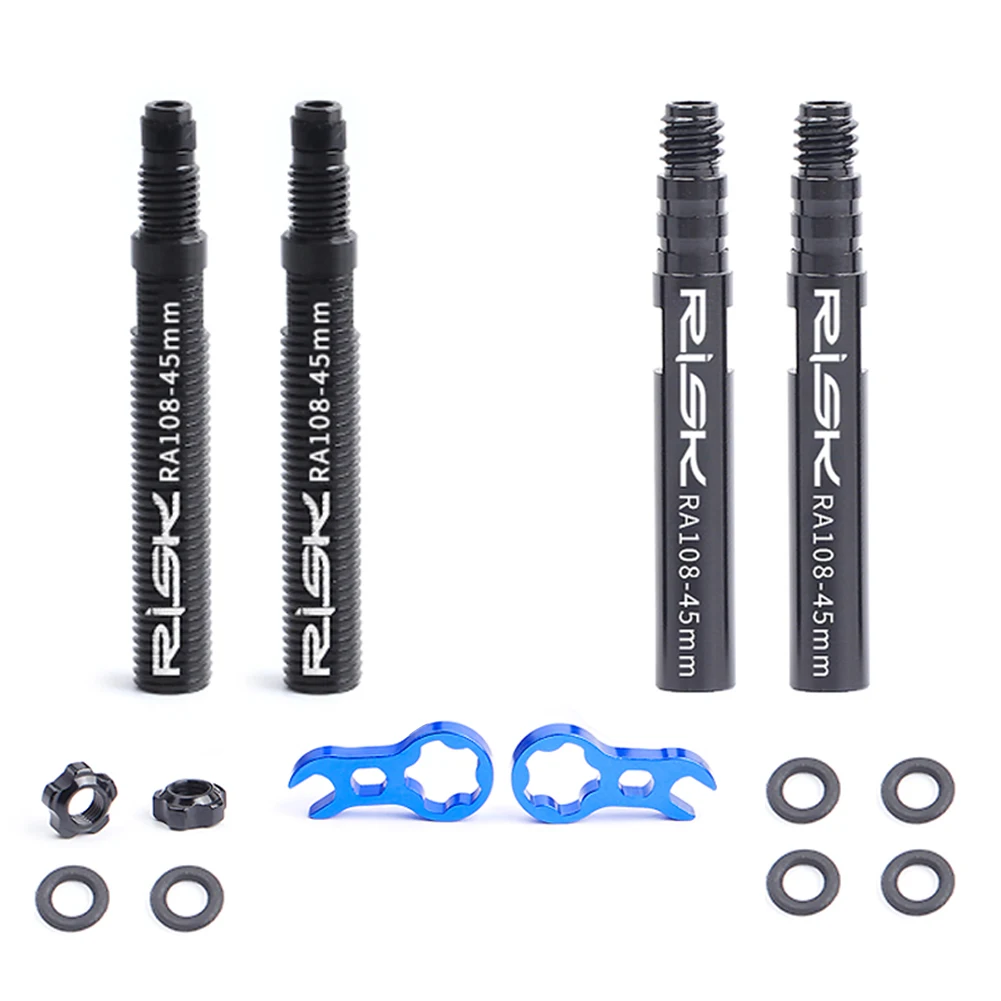 Bicycle Inner Tubes Tire Extension Rod Biking Portable Removable Presta ...