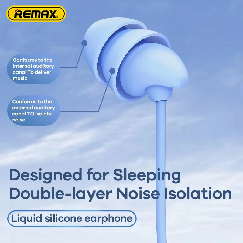 Remax-Anti-noise-Soft-Earphones-Wired-Sleep-Noise-Reduction-Cancelling ...