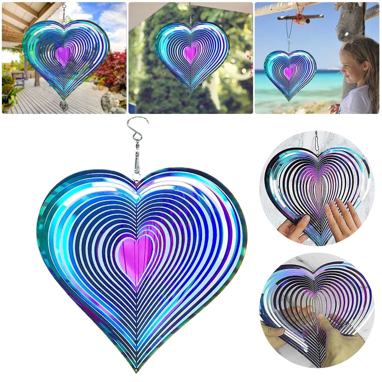 3D-Heart-Wind-Metal-Stainless-Steel-Wind-Outdoor-Metal-3D-Wind-Hanging ...