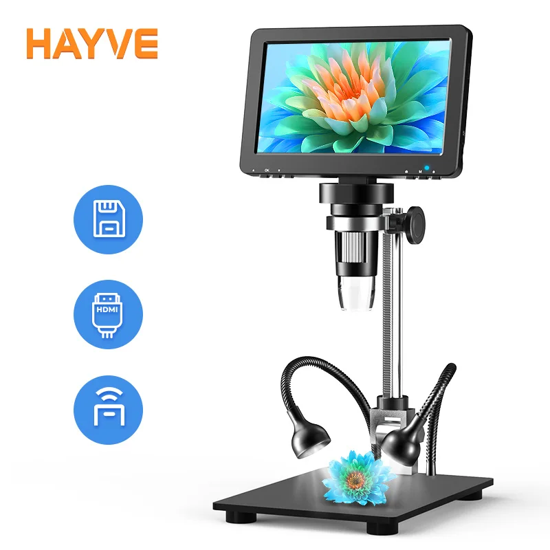 Hayve-1200X-HDMI-Microscope-with-7-inch-IPS-Screen-16MP-Digital ...