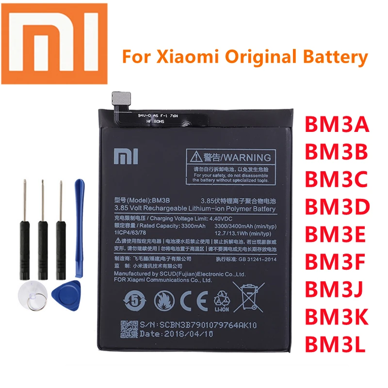 Bateria Bm3b Bm3c Bm3c Bm3c Bm3f Bm3j Bm3k Bm3l Para Xiaomi Bateria ...