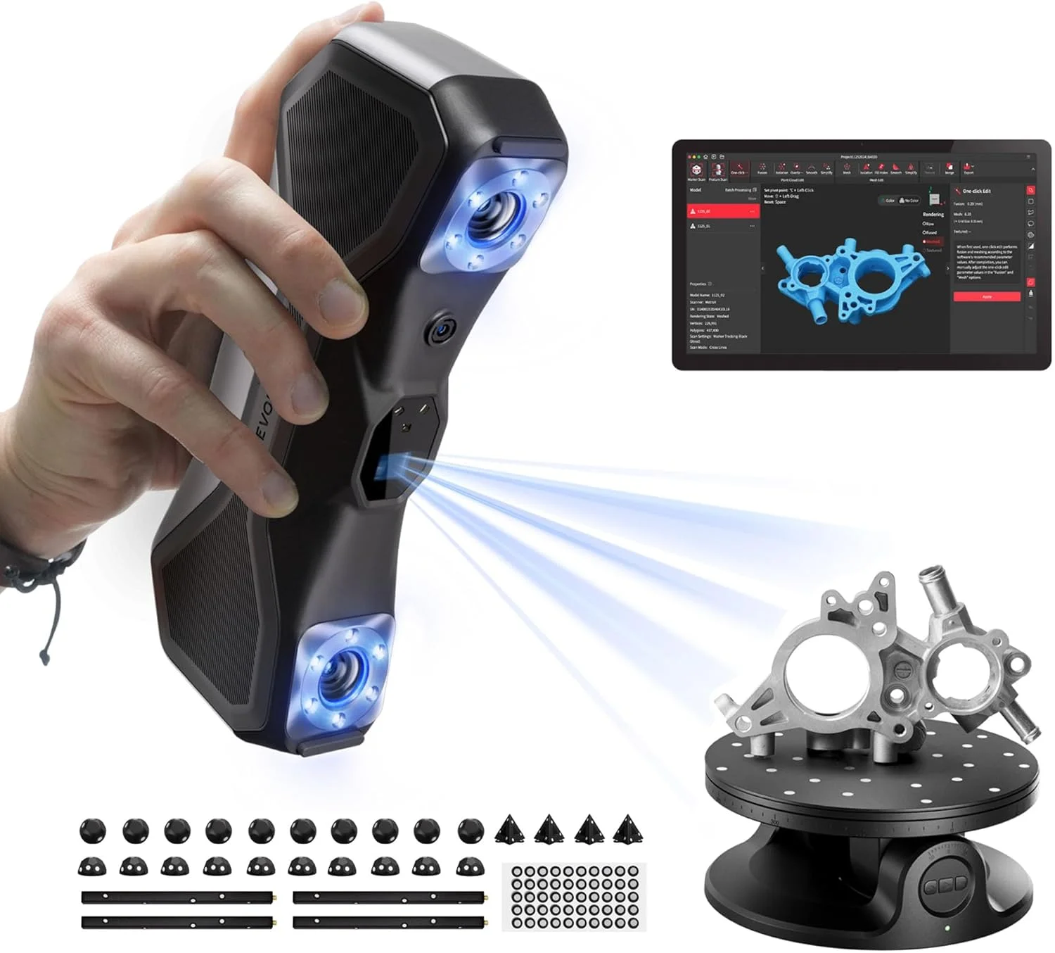 Revopoint MetroX Handheld 3D Scanner 0.01mm Precision Blue Laser For ...