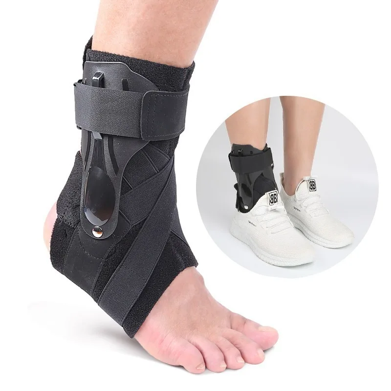 Ankle Brace for Sprained Ankle Support with Side Stabilizers Adjustable ...