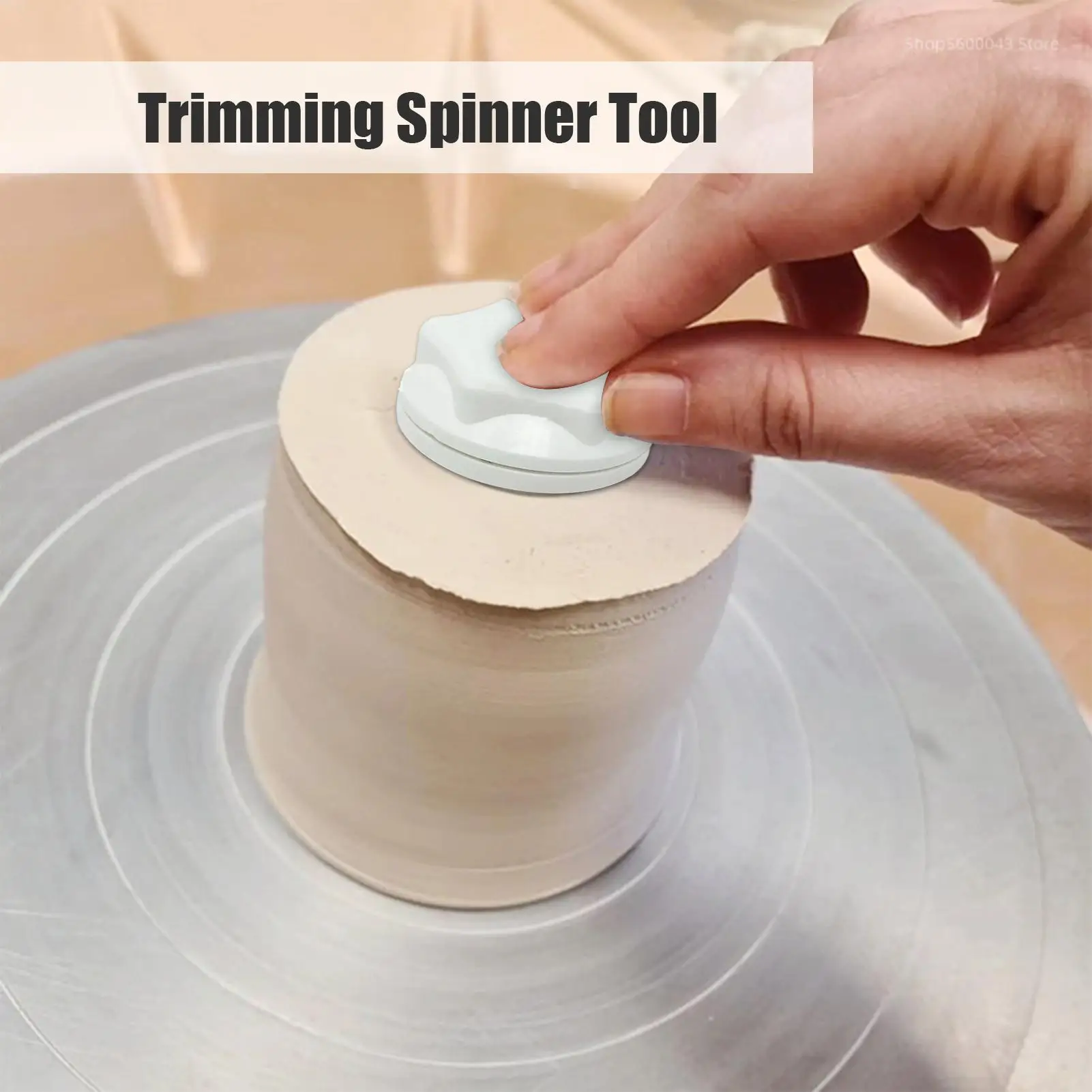 Pottery Clay Spinner Trimming Tool 40mm Clay Rotary Trimmer Wheel Clay ...