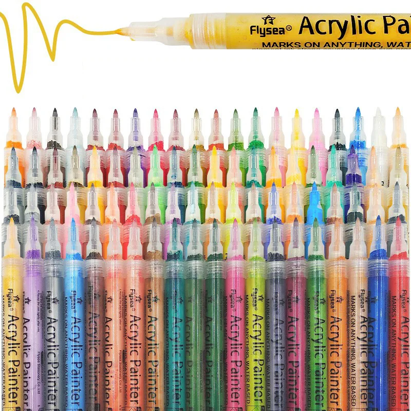Premium-Acryl-Farbe-Marker-Stifte-Lange-Anhaltende-Farbe-Stifte-mit ...