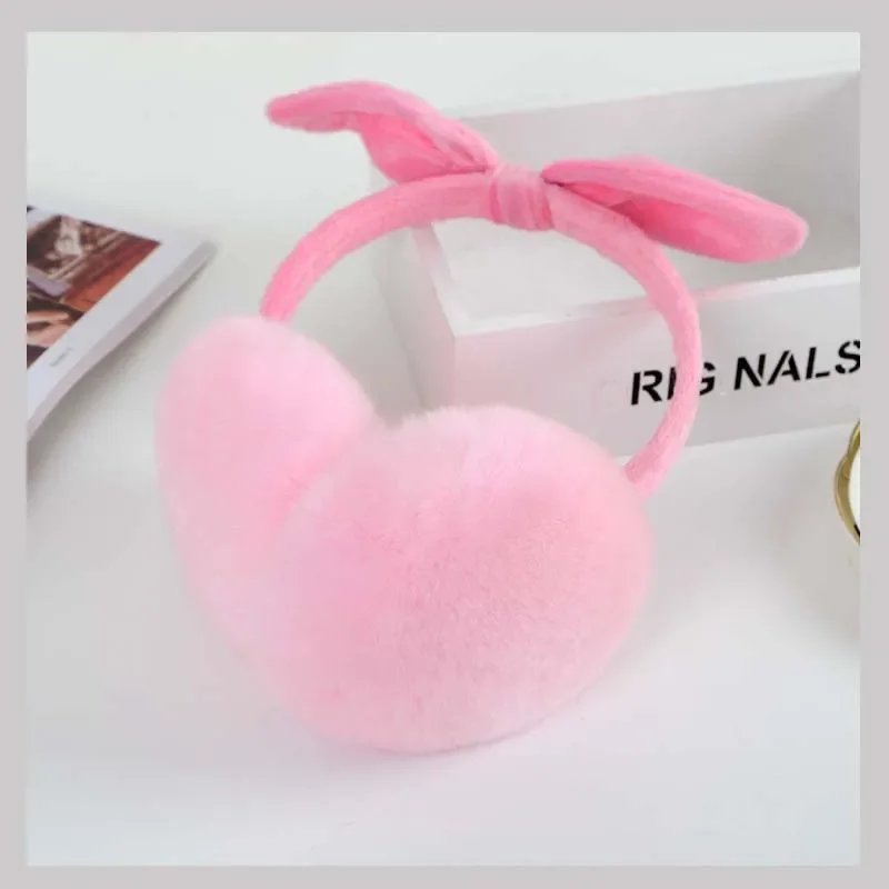 Ms.MinShu-Real Rex Rabbit Earmuffs for Women, Cute Earflap for Girls ...
