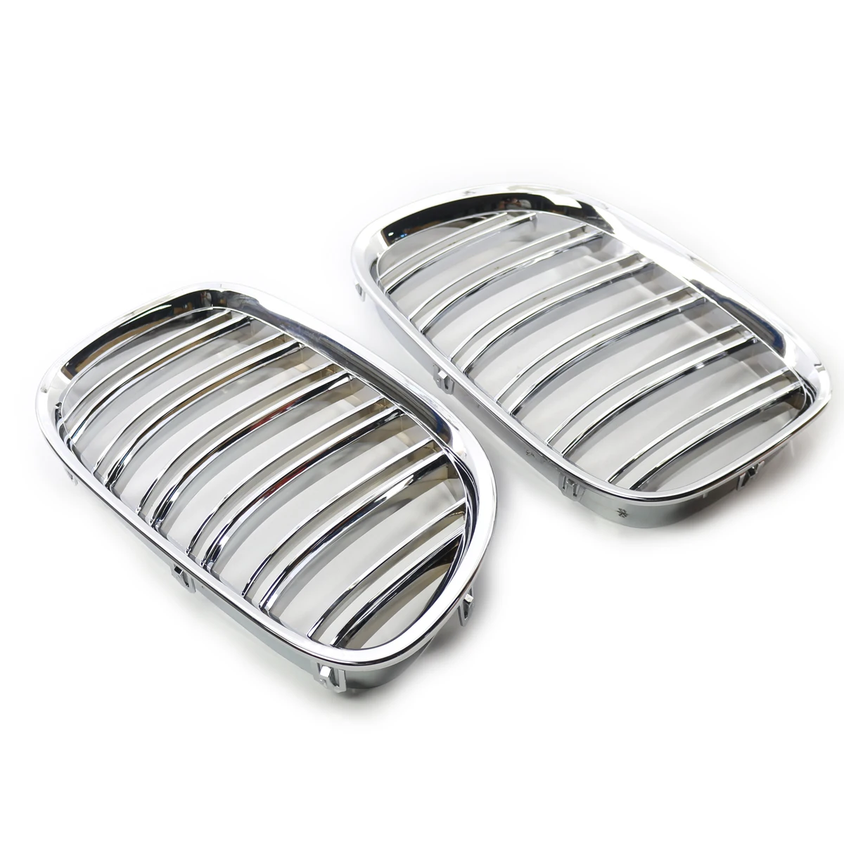 Front Double Slat Grille for 09-15 BMW F02 7 Series Plating Chrome ...