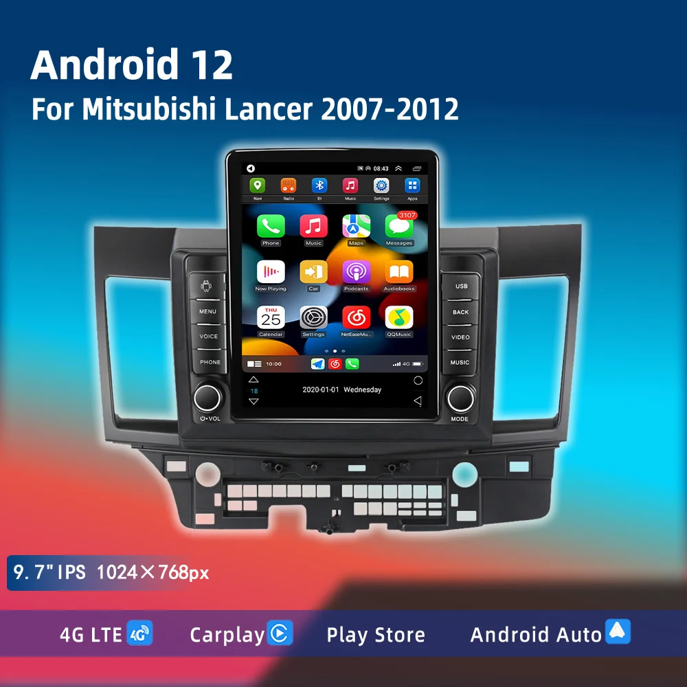 Carro-Multimedia-Player-para-Mitsubishi-Lancer-2007-2012-Carplay-Auto ...