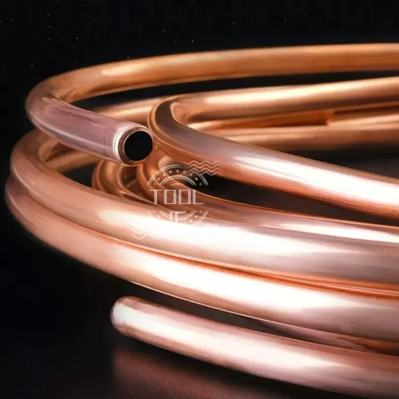 Soft Copper Tube Coil T2 Red Copper Tubing for AC Refrigeration ...