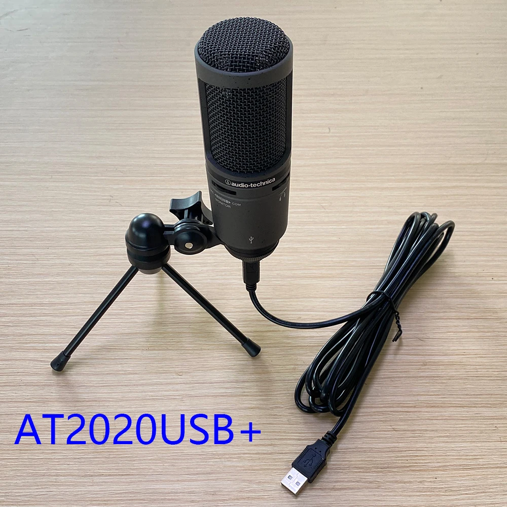 Audio Technica AT2020USB+ Condenser Microphone USB Microphone Live ...