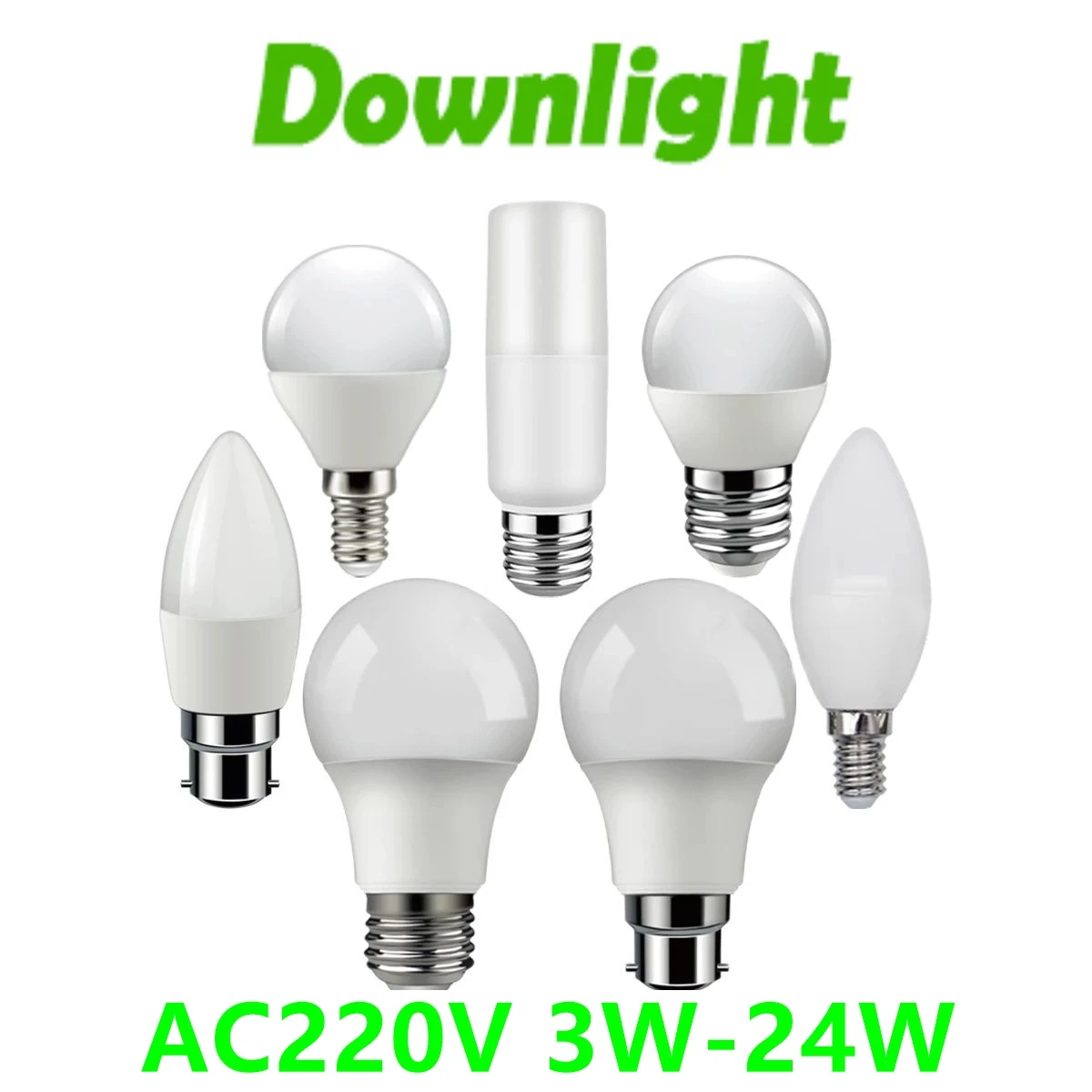 Led Energy Saving Bulb Ac220v 3w-24w E14 E27 B22 3000k 4000k 6000k Lamp ...