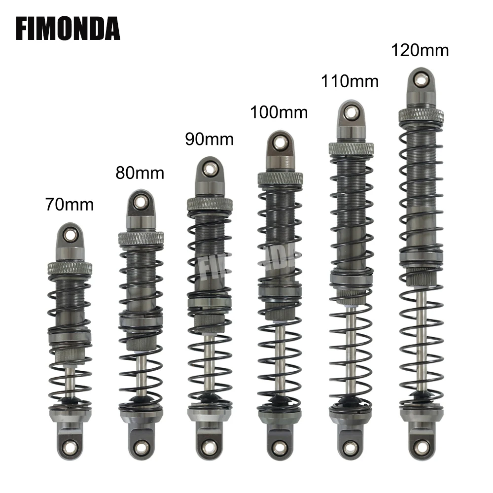 4PCS-1-10-RC-Crawler-Metal-Shocks-Gray-70mm-80mm-90mm-100mm-110mm-120mm ...