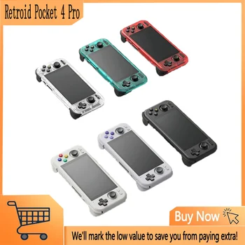 NEW Retroid Pocket 4 Pro Handheld Game Console 4.7 Inch Touch Screen ...