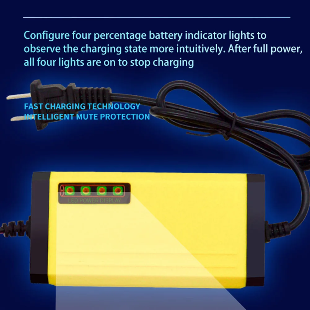 Car Motorcycle Battery Charger LED Display Smart Battery Charger ...