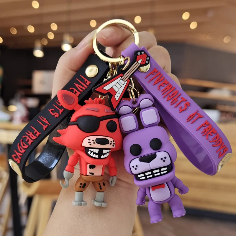 FNAF-llavero-de-figuras-de-acci-n-de-Freddy-Bonnie-Chica-colecci-n-de ...