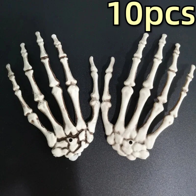 Halloween-Scary-Skull-Hand-Realistic-Skeleton-Human-Hand-Decors-Zombie ...