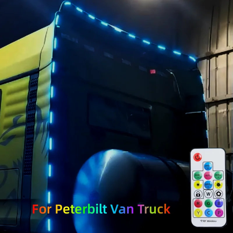 24V RGB LED Side Marker Lights Clearance Lights Front Rear Signal Lamp ...