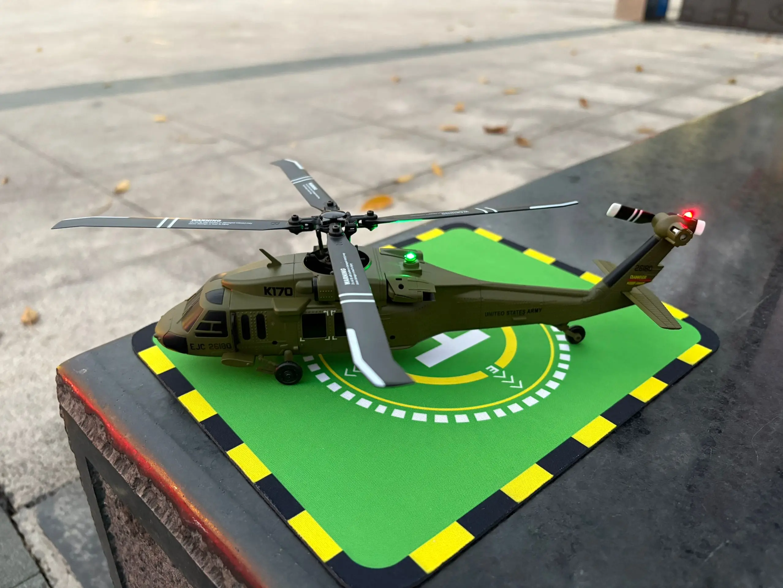Remote control helicopter K170 green brushless motor remote control ...