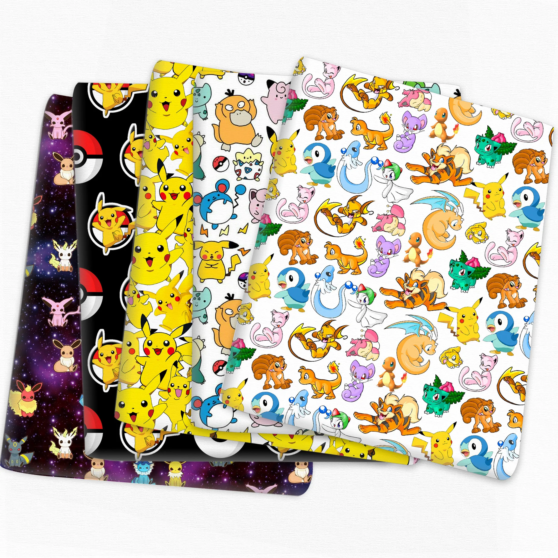 45*140cm Japanese Anime Pokemon Peripherals Polyester Fabric DIY Sewing ...
