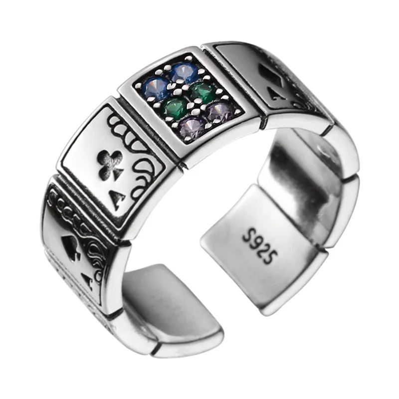 Personality-Vintage-Playing-Cards-Rings-For-Unisex-Ace-of-Spades-Poker ...