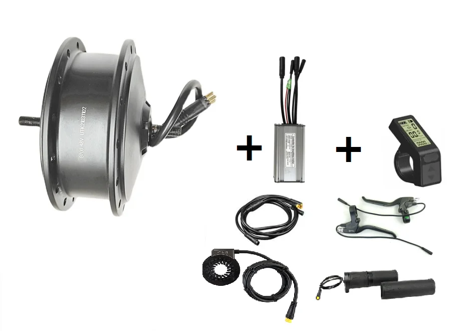 AKM-74MM 250W Hub Motor 36V Bike Conversion Kits Front Wheel Drive ...