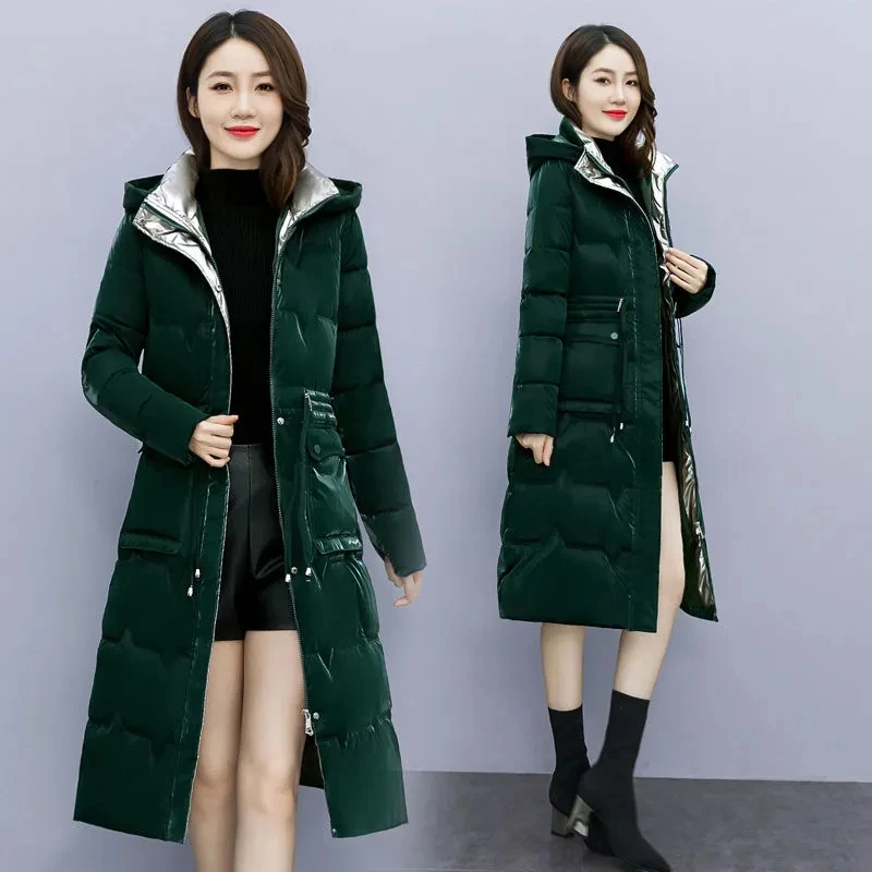 Women Snow Long Jacket Fashion | Womens Parkas Long Winter Snow - 2023 Winter New - Aliexpress