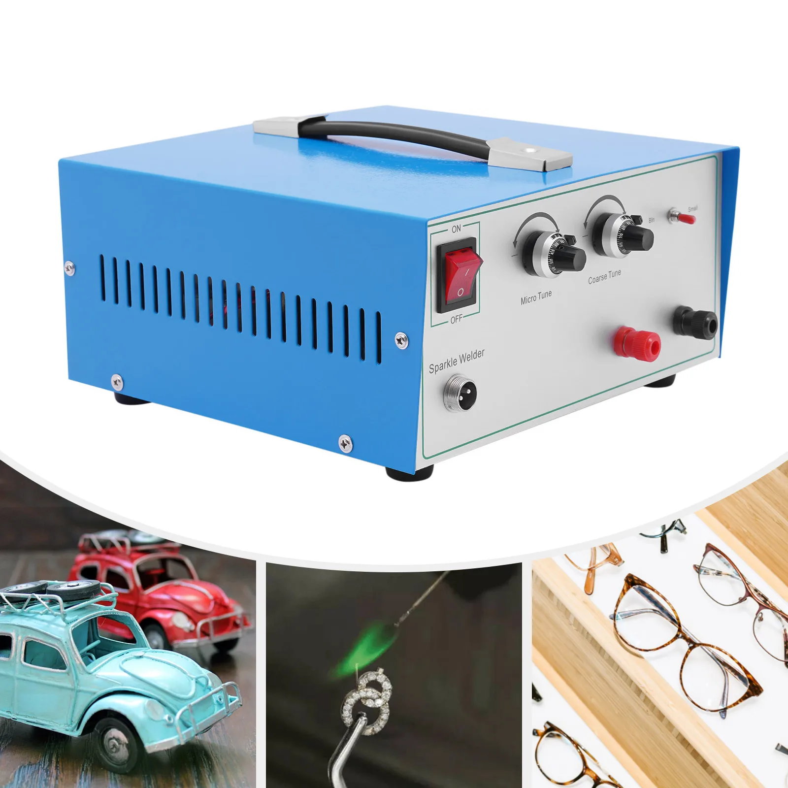 80A Pulse Spot Welder Jewelry Welding Machine Tool for Gold Silver ...