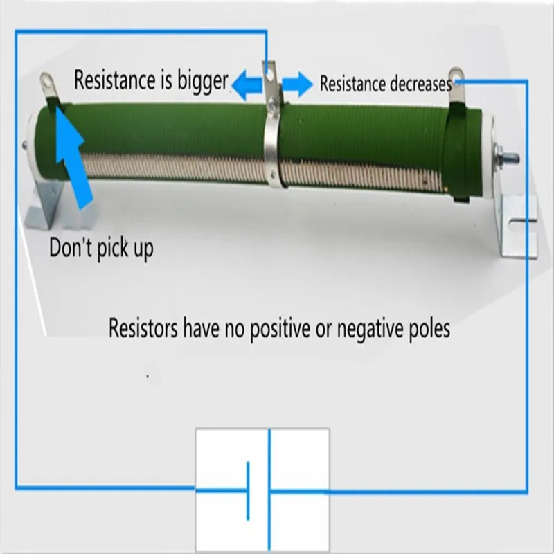 Resistor Ajustável Tubular Cerâmico Reostato 50w 100w 200w 300w 500w ...