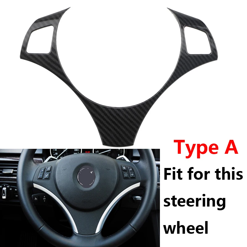 Carbon Fiber Car Steering Wheel Panel Decoration Cover Trim Moulding ...