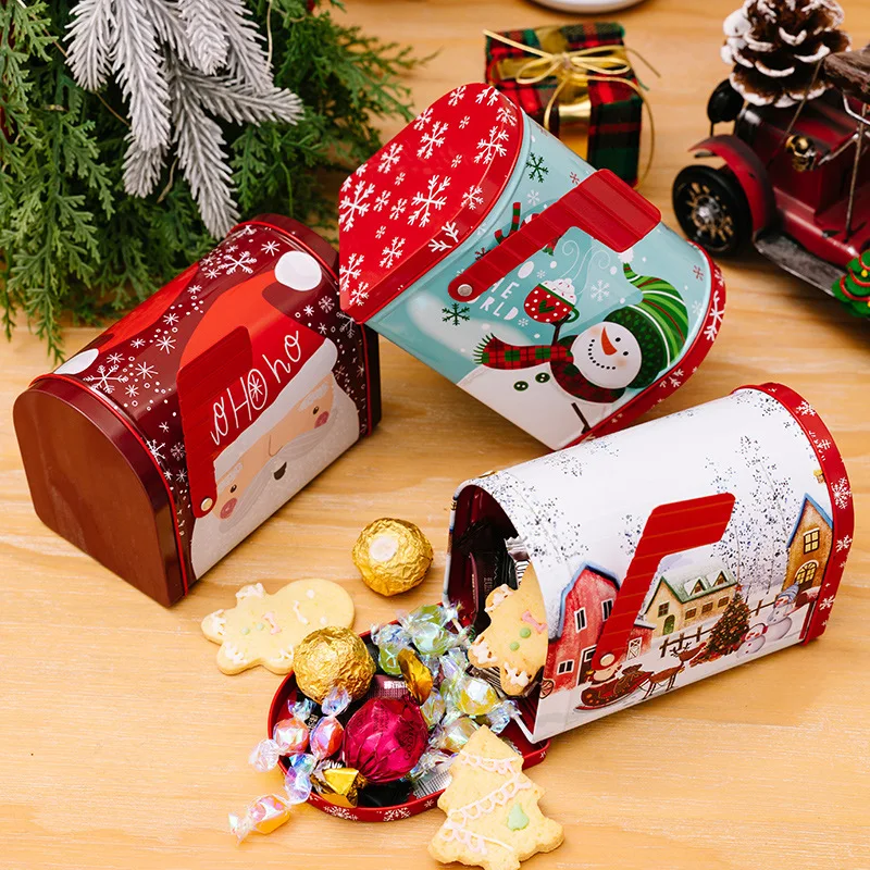 Mailbox-Shaped-Christmas-Metal-Candy-Cookie-Box-Kids-Biscuit-Candies ...