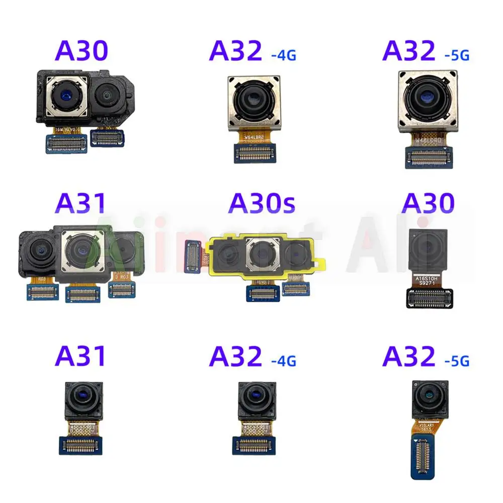 정품 삼성 갤럭시 A30, A30s, A31, A32, A32, 4G, 5G 소형 전면 카메라, 큰 후면 메인 카메라, 플렉스 ...