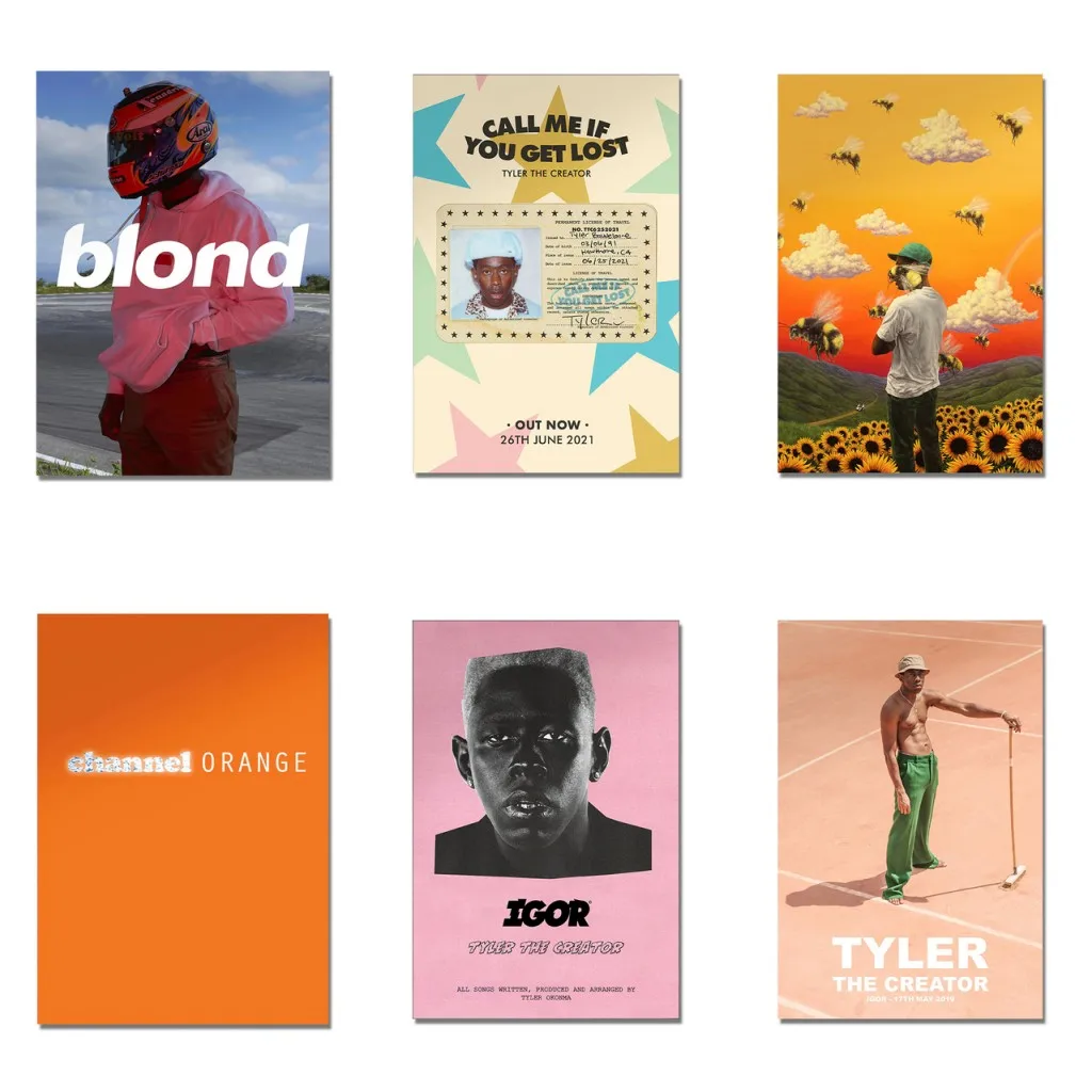 Rapper-Star-Poster-Tyler-The-Creator-Frank-Blonde-Boy-Band-Music-Album ...
