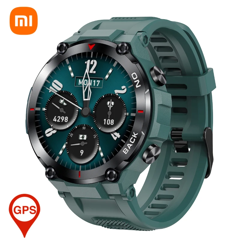XIAOMI reloj inteligente con GPS para hombre, accesorio de pulsera resistente al agua hasta 5atm ...