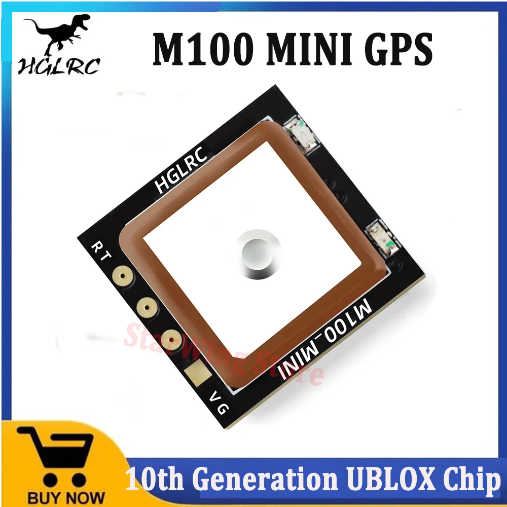 HGLRC-M100-MINI-M10-GPS-Module-Built-in-Ceramic-Antenna-for-RC-Airplane ...