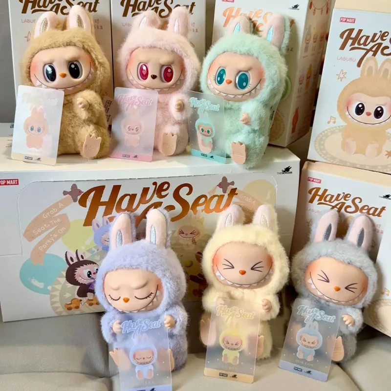 Replicas The second-generation Labubu Anime Figure Plush Dolls Vinyl ...