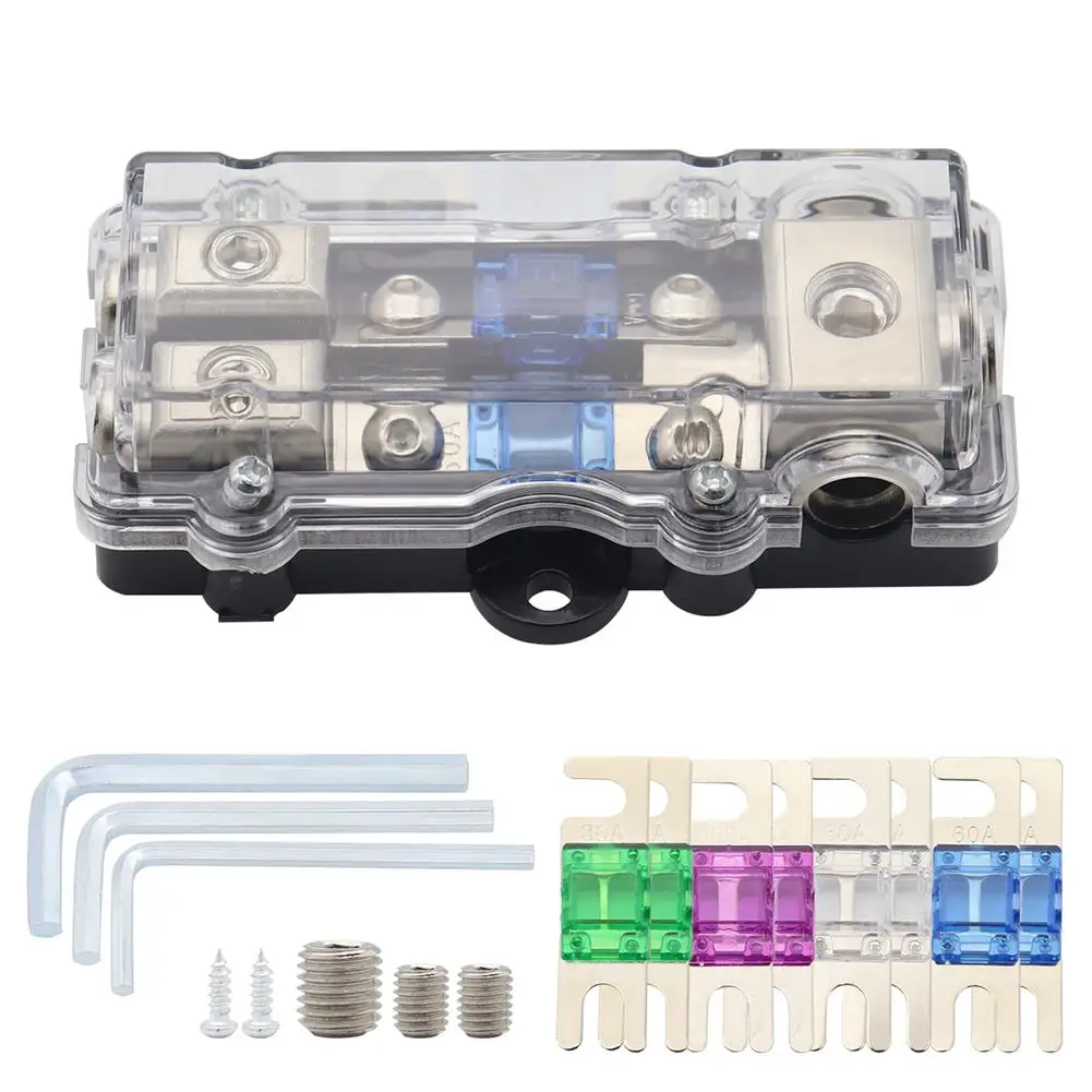 Car-2-Way-Fuse-Holder-Replacement-Vehicles-Audio-Amplifier-System-Multi ...