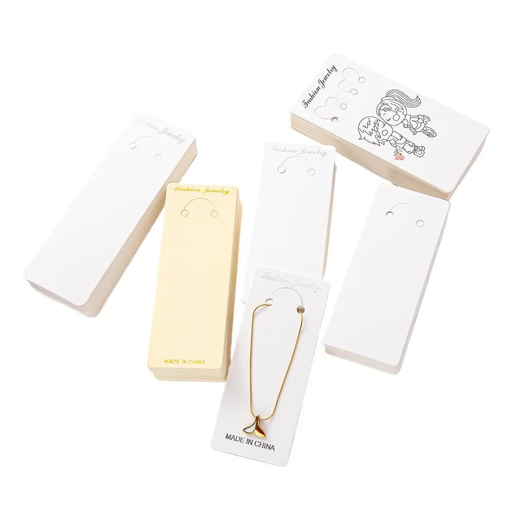 50Pcs-Keychain-Earrings-Display-Cardboard-Cards-Holder-Tag-For-Jewelry ...