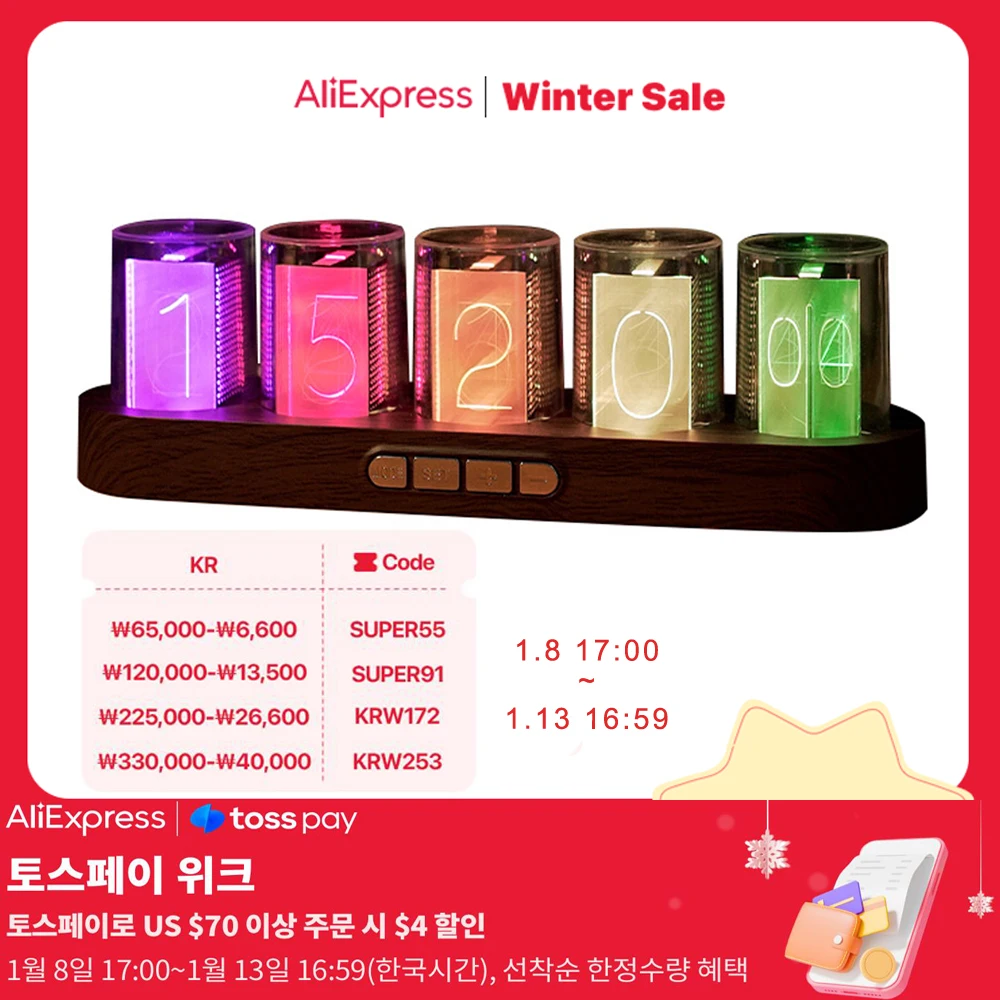 Digital-Nixie-Tube-Clock-with-RGB-LED-Glows-for-Gaming-Desktop ...