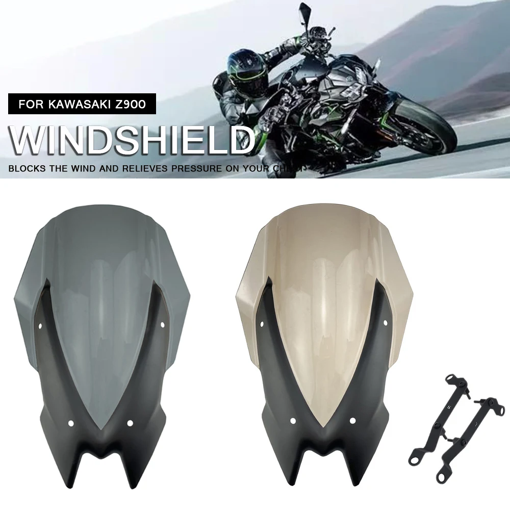Motorcycle-Windscreen-Windshield-For-KAWASAKI-Z900-Accessories-2020 ...
