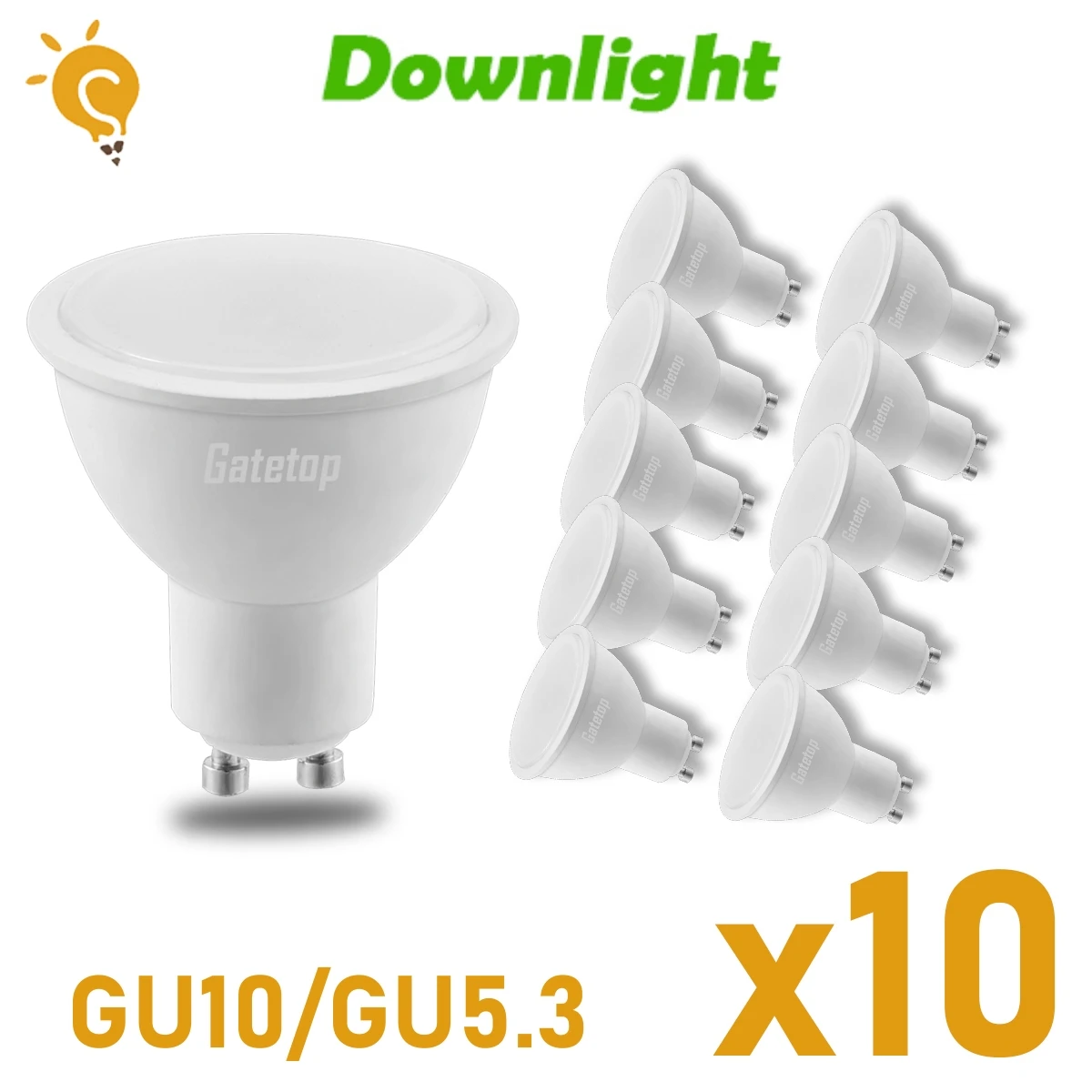 10PCS Led Spotlight 220V GU10 GU5.3 Bulb MR16 Spot Lighting Bulb 3W-8W ...
