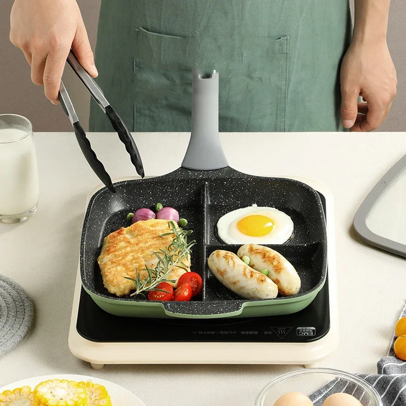 Kitchen-Nonstick-Breakfast-Frying-Pan-Grill-Pan-Multi-Function-Omlette ...