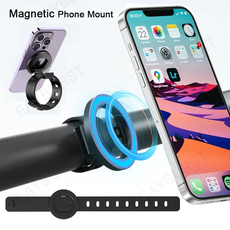 Eayburst Magnetic Phone Mount for MagSafe Bike Treadmill Phone Holder ...